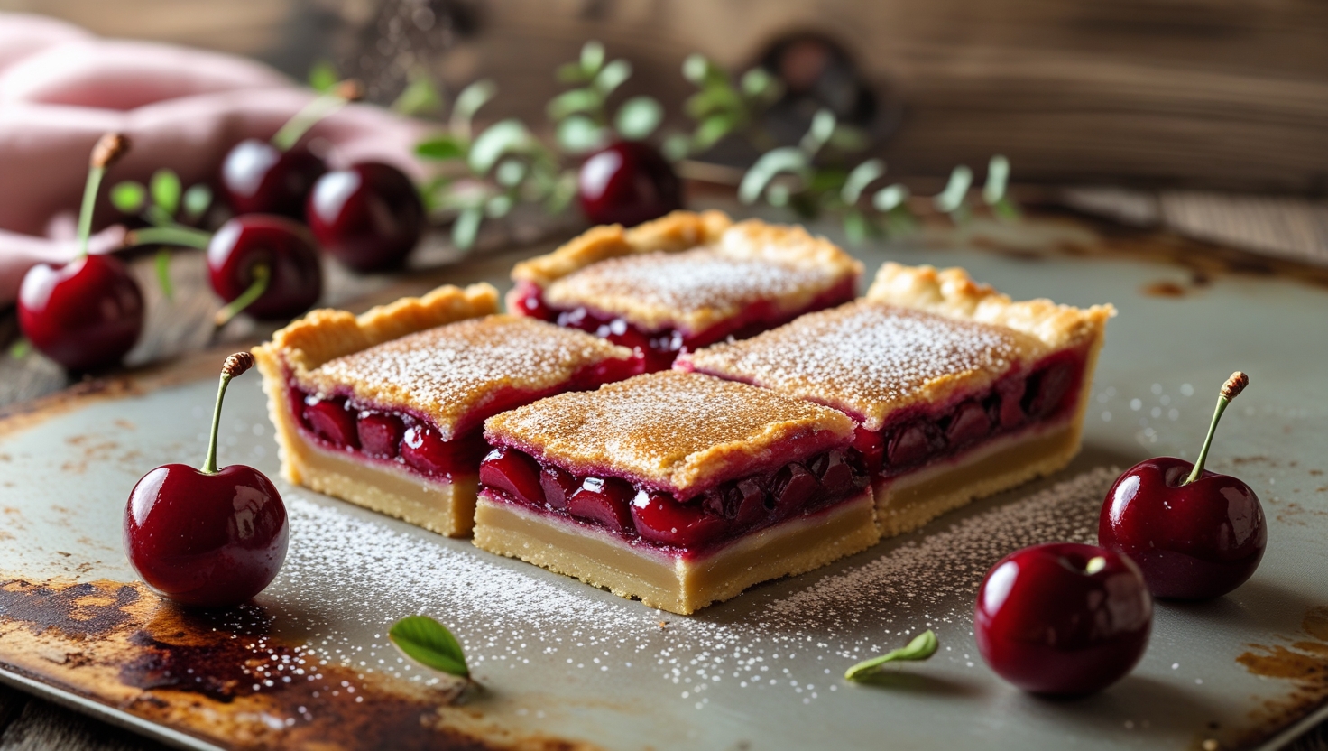 Cherry Pie Bars Recipe - Cozy Home And Recipes